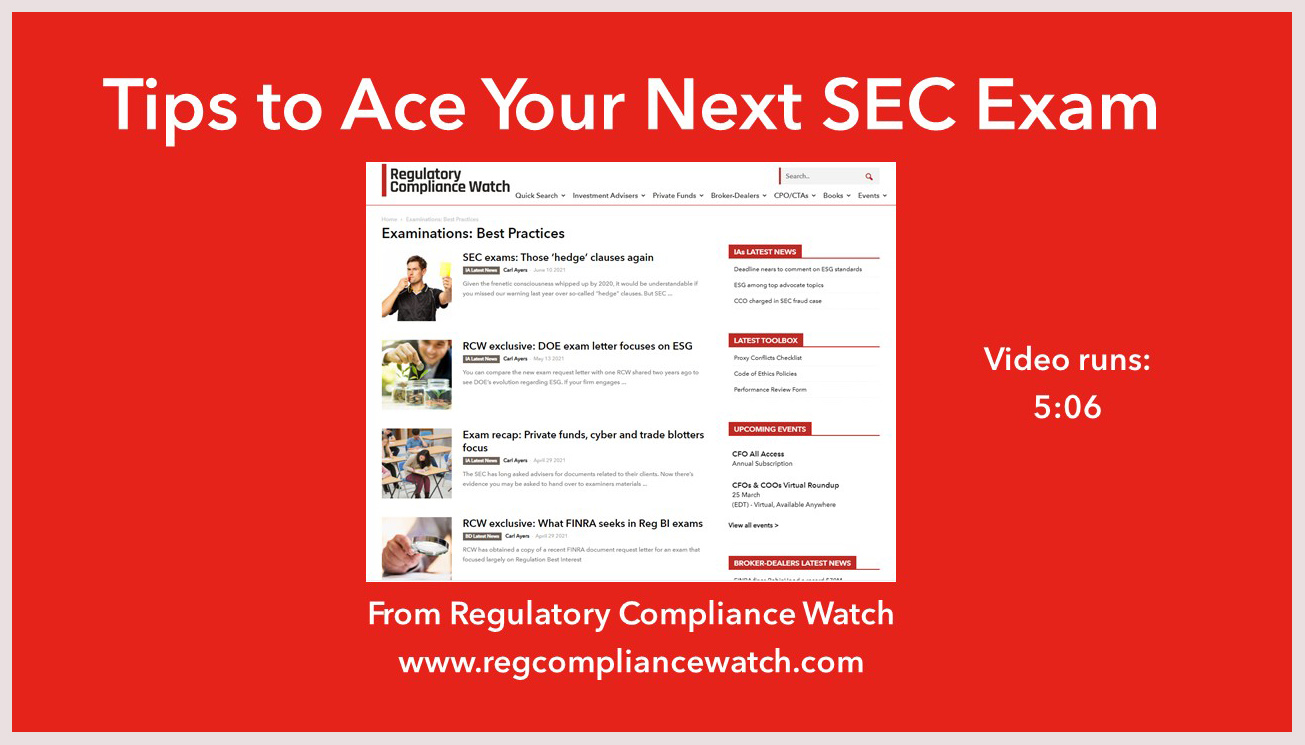 Tips to Ace Your Next SEC Exam