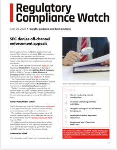 Regulatory Compliance Watch | The leading compliance directory